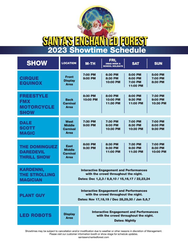 Explore | Rides, Shows & Attractions | Santa’s Enchanted Forest